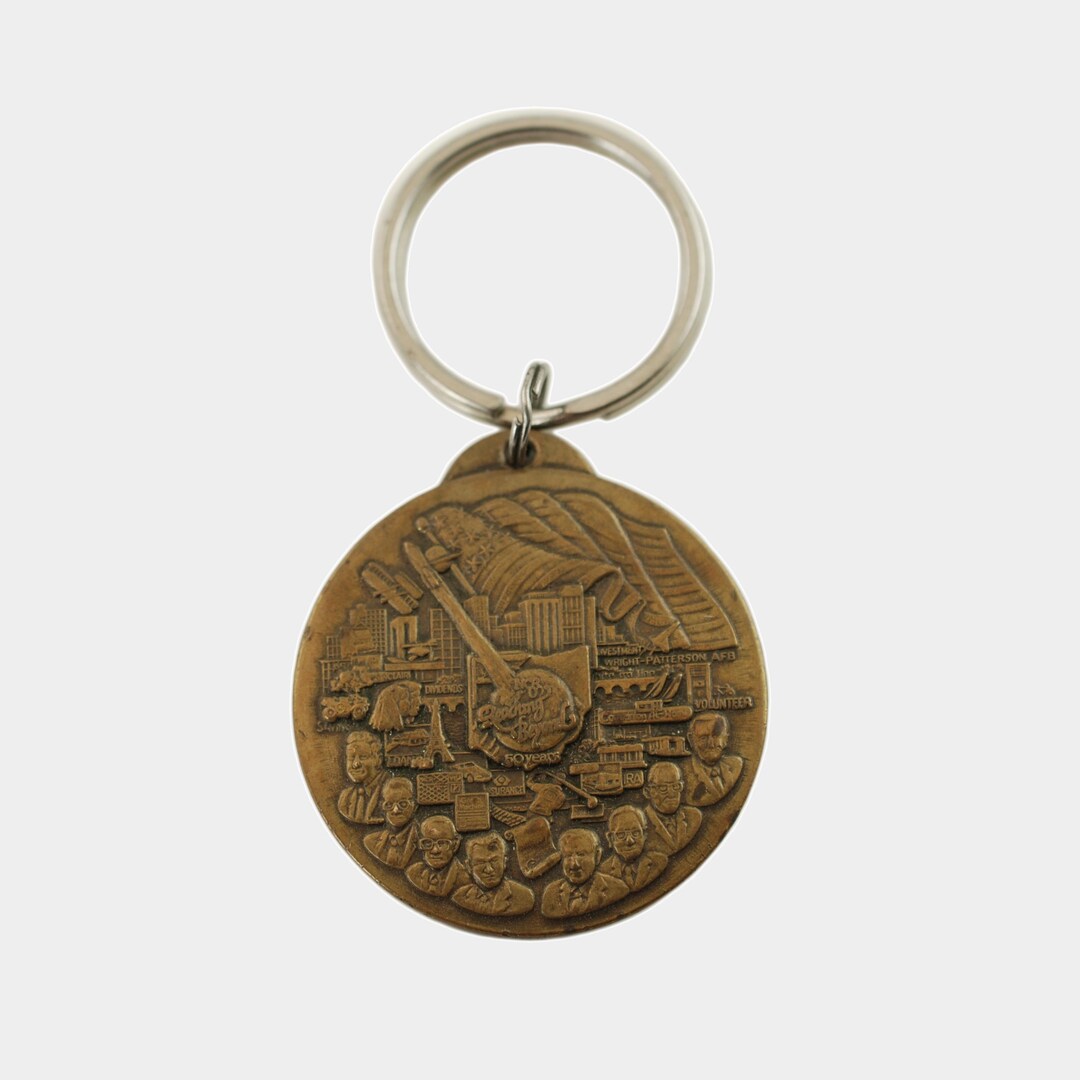 Rare Vintage Dayton Ohio NCR U 50 Year Commemorative Bronze Medallion ...