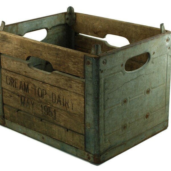 Vintage Milk Crate - Etsy