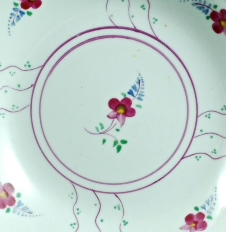 Antique Hand Painted Porcelain 5.5 Bowl With Floral and | Etsy