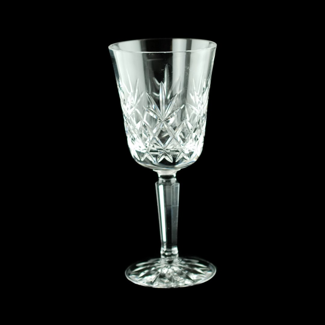 Vintage Lenox Charleston Pattern Cut Crystal Water Goblet - Etsy