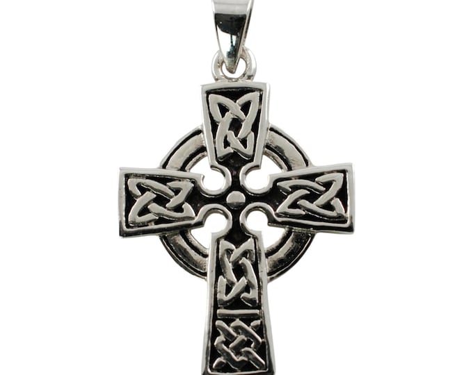 Long Loops Big Celtic Cross Pendant Necklace, Light Weight Aluminum ...