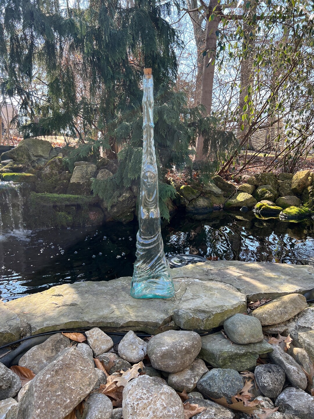 Rare Vintage Italian Figural Tall Chianti Bottle Depicting Woman ...