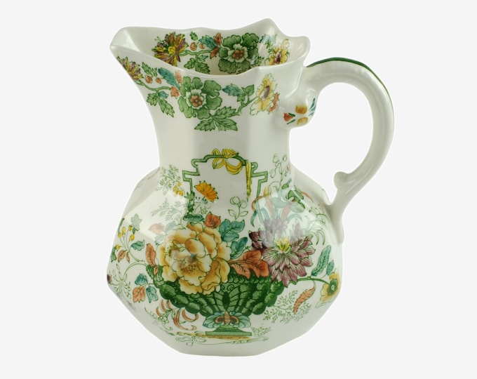 Vintage Mason's Patent Ironstone China Octagonal 6 Tall Pitcher ...