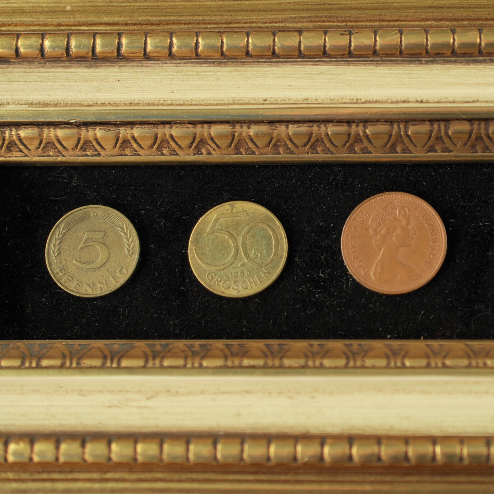 Vintage Framed European Coins Wall Hanging Great Britain - Etsy