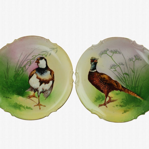 Pheasant Plates - Etsy