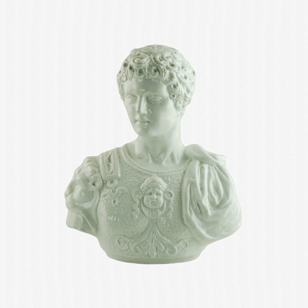 Vintage Italian Roman Emperor Ceramic Bust - Etsy