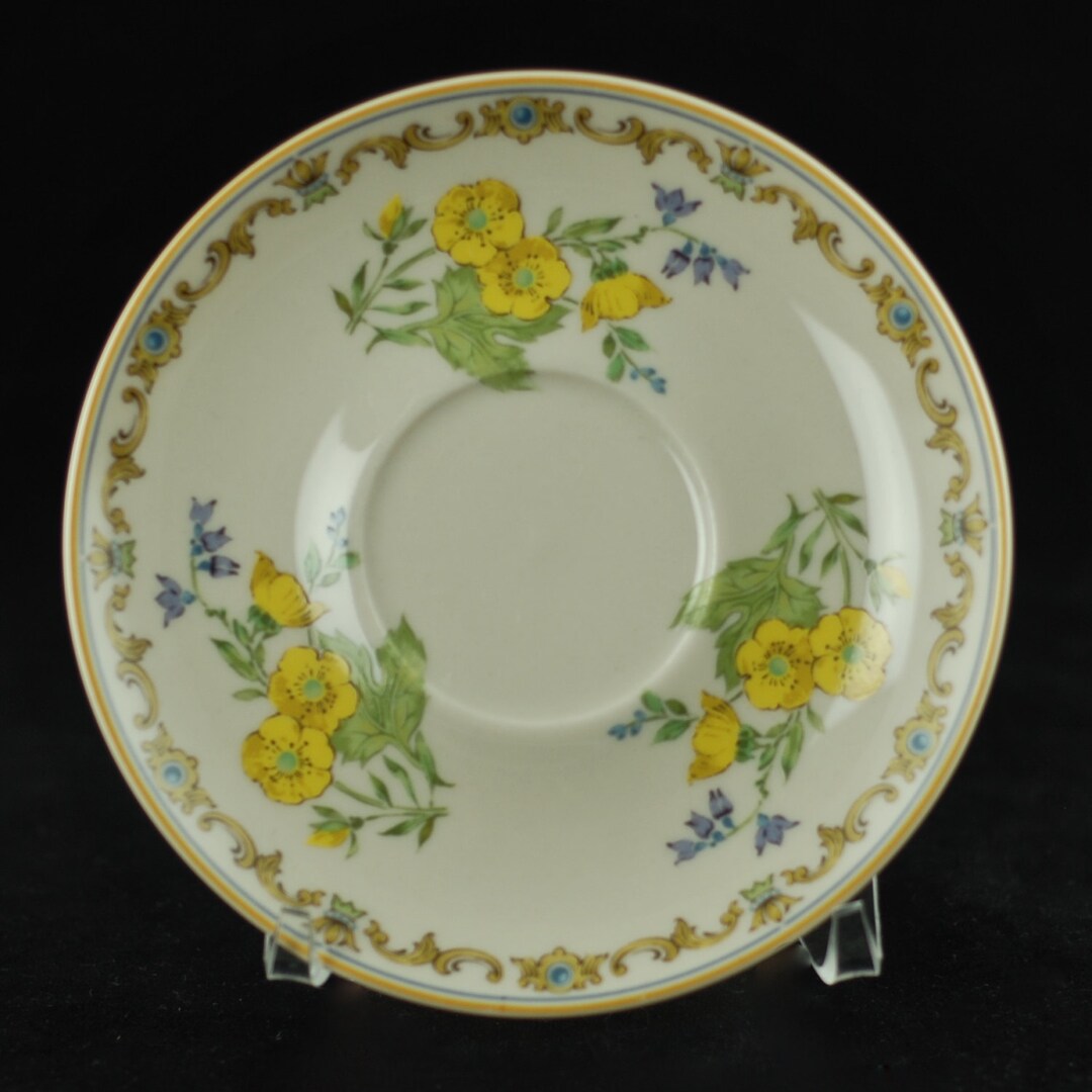 Vintage Gorham royal Buttercup Pattern Fine China Saucer - Etsy