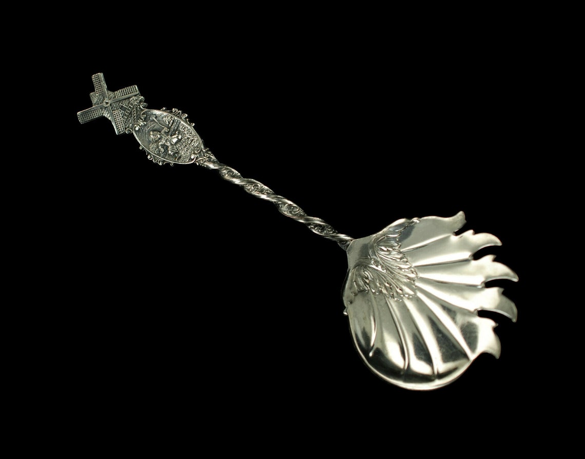 Antique Ornate Dutch Cucumber Tomato Spoon With Twisted - Etsy