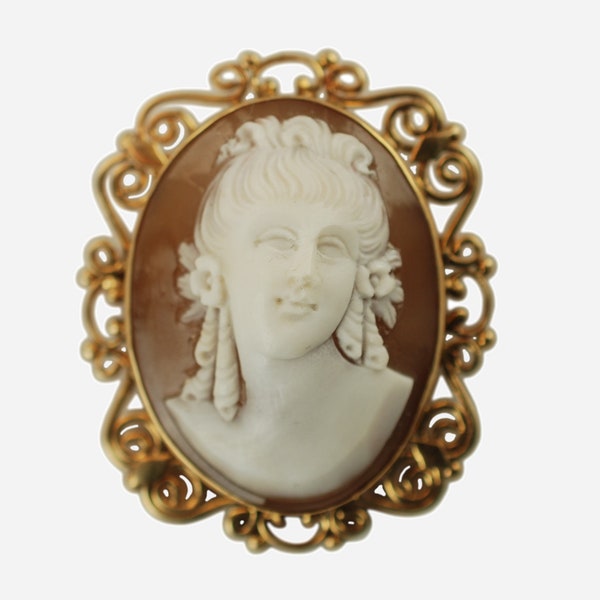 Full Face Cameo Pendant - Etsy