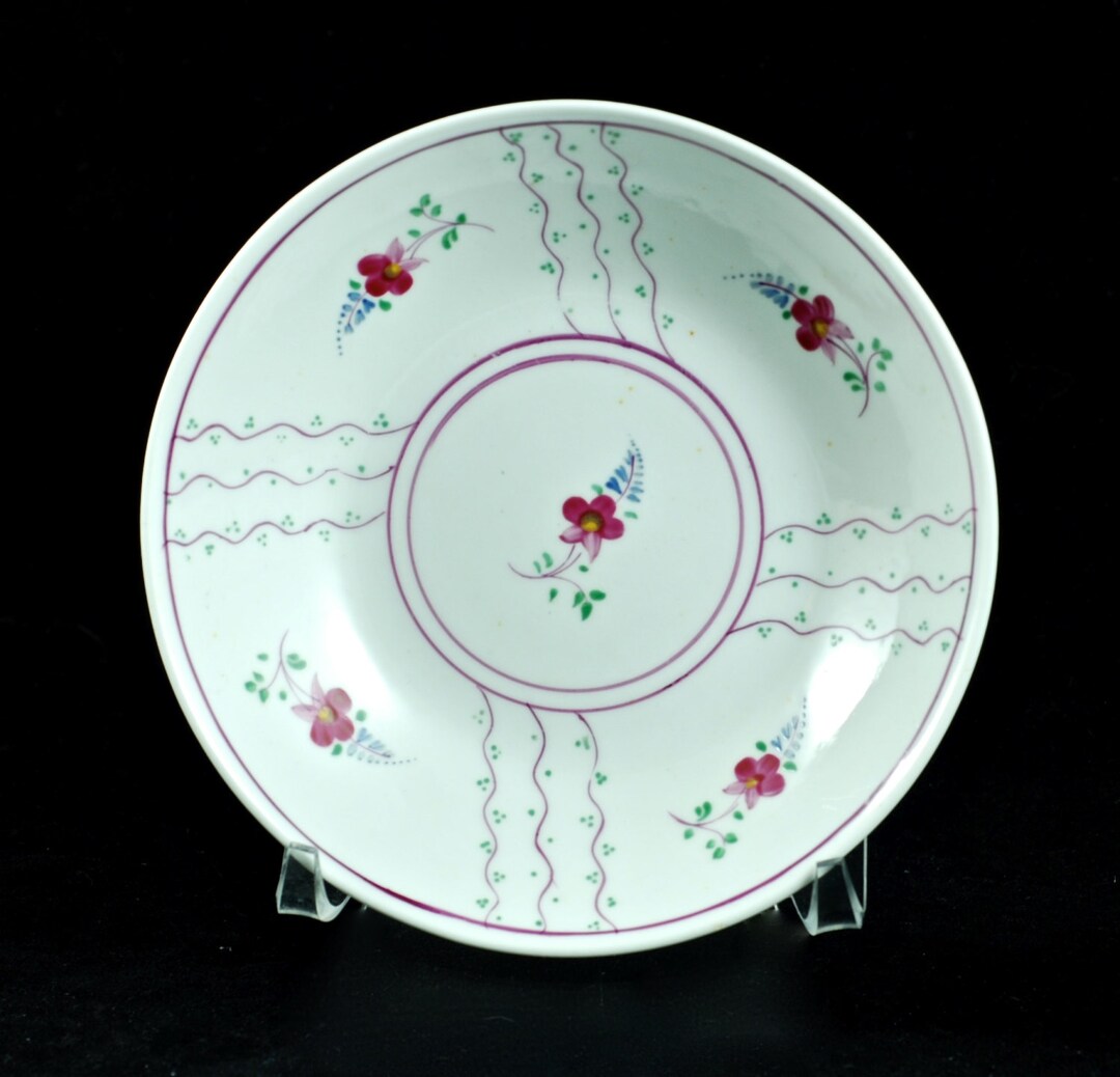 Antique Hand Painted Porcelain 5.5 Bowl With Floral and - Etsy