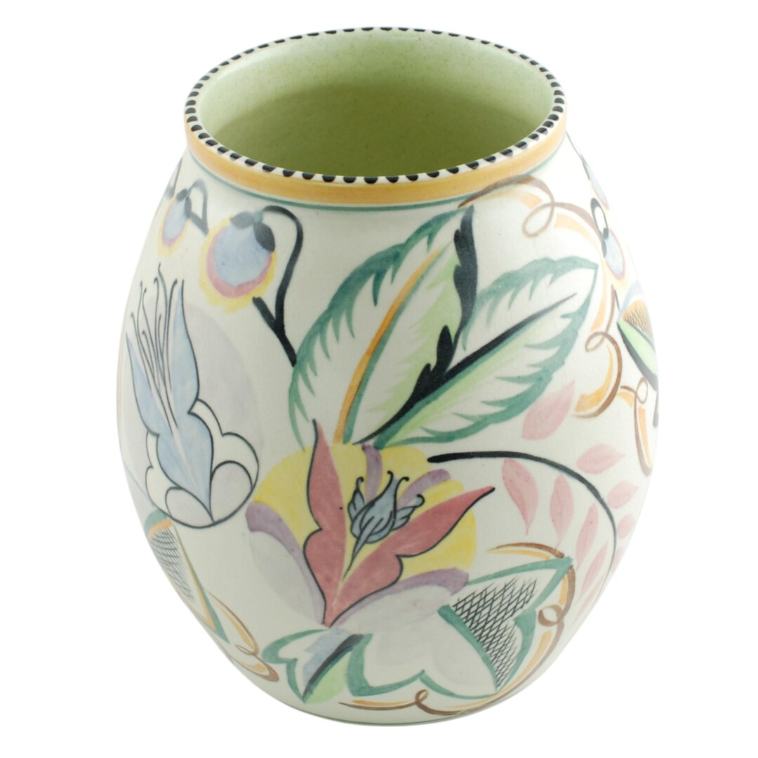 Vintage Staffordshire Floral Fantasy Ware Art Deco Floral Pattern ...