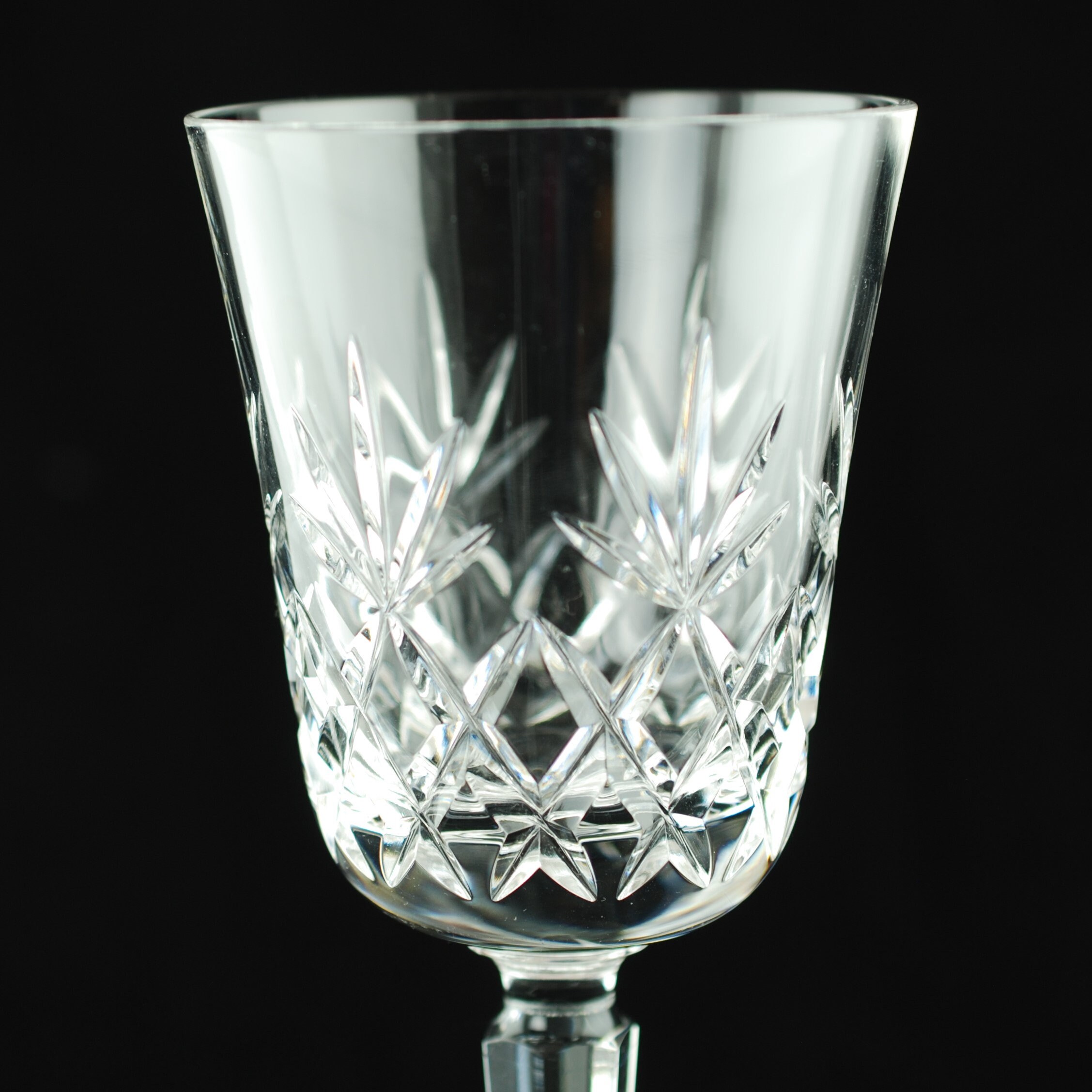 Vintage Lenox Charleston Pattern Cut Crystal Water Goblet | Etsy