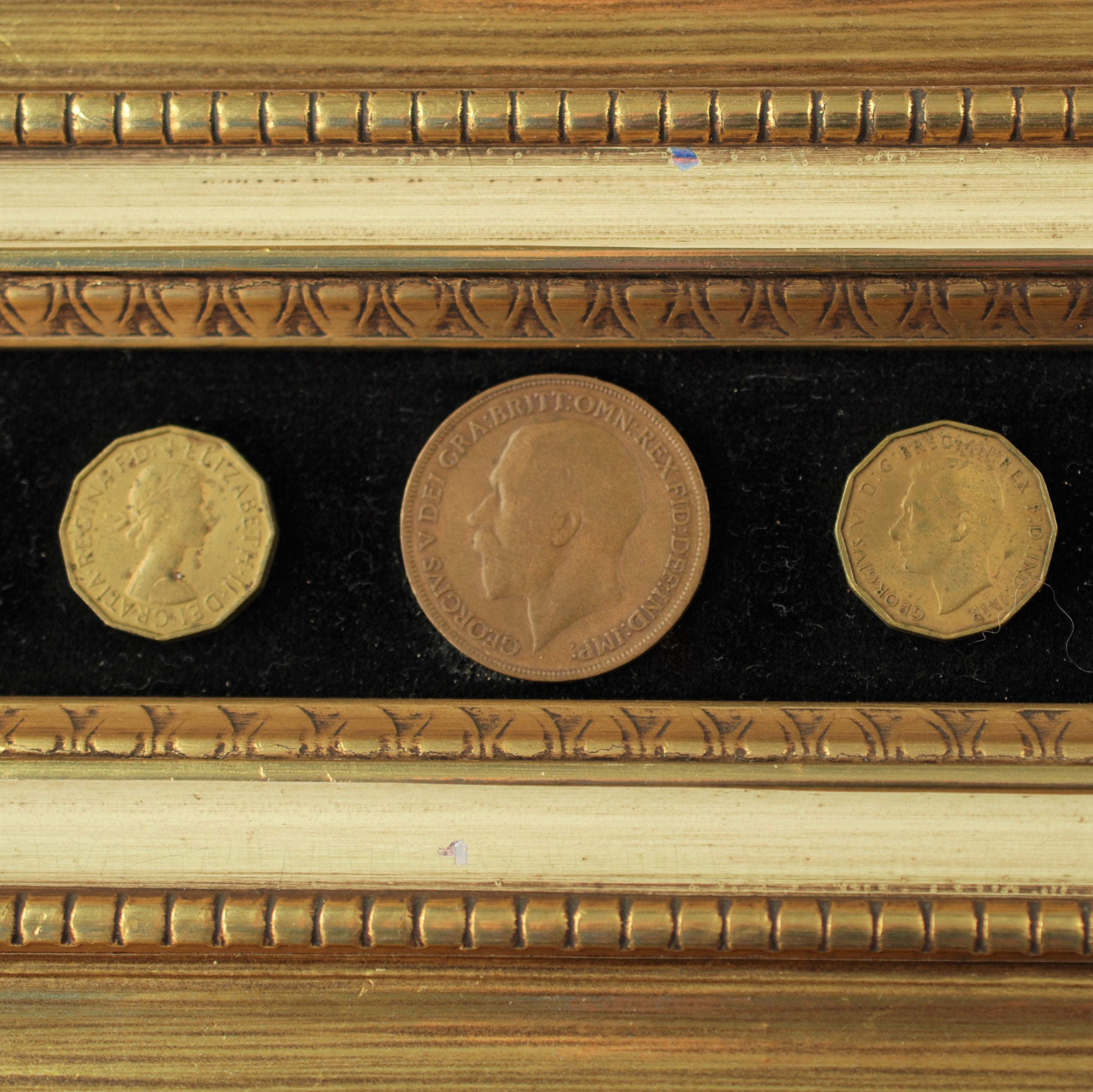 Vintage Framed European Coins Wall Hanging Great Britain | Etsy