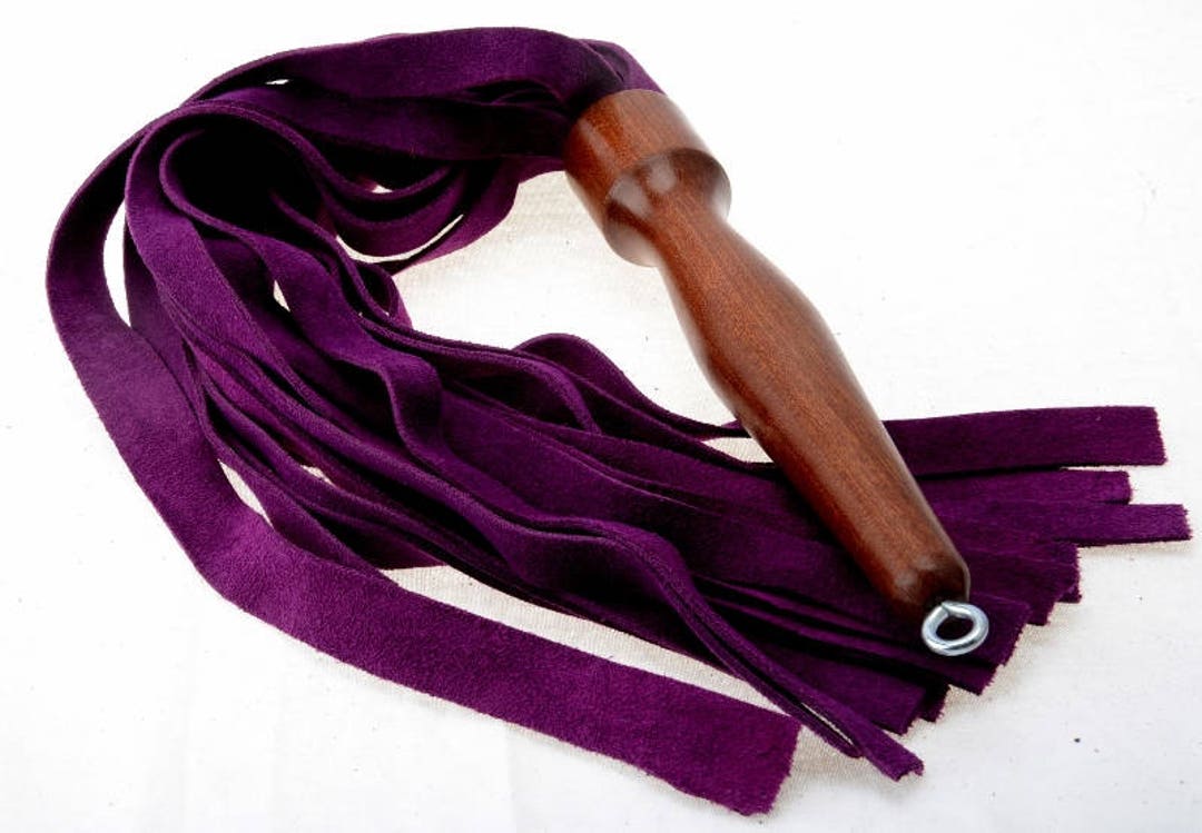 BDSM, BDSM Flogger, Purple Flogger, Heavy Suede Flogger, Purple Suede ...