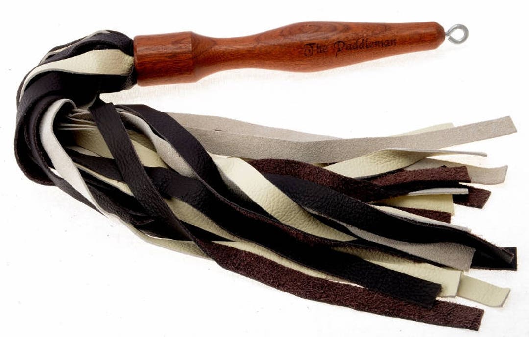 BDSM Flogger, Leather Flogger, Medium Weight Flogger, Brown Flogger ...