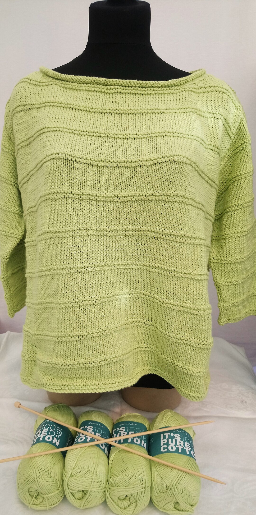 Pure Cotton Summer Sweater Knitting Kit Colour Set 1 - Etsy UK