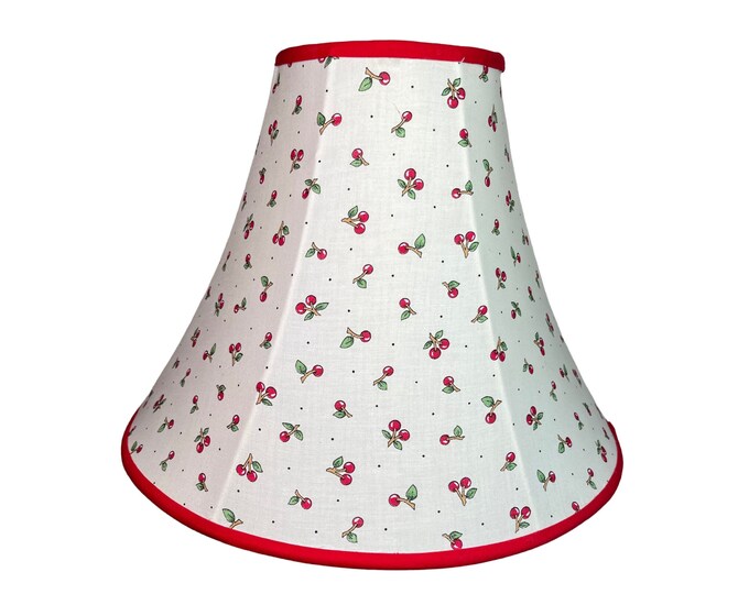 Cherry Print Lamp Shade, Cherry Lamp Shade, Cottage Lamp Shade ...