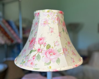 Rose Lamp Shade, Floral Lamp Shade, Flower Lamp Shade, Shabby Chic Lamp ...