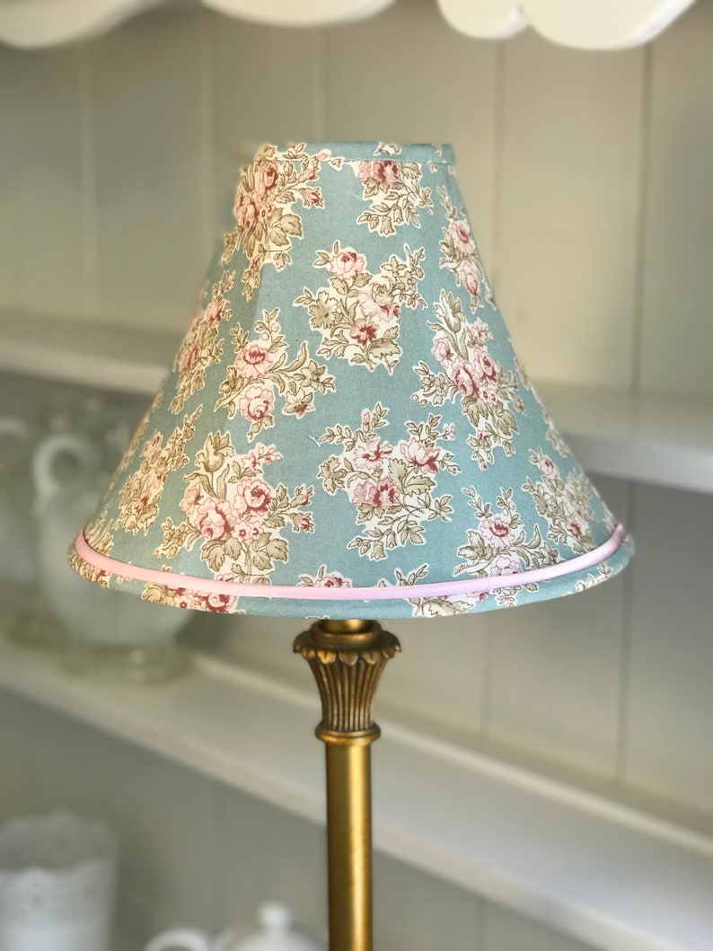 Shabby Chic Lamp Shade Eclectic Lamp Shade Floral Lamp | Etsy