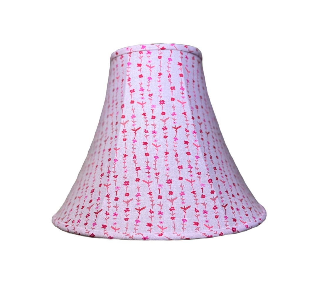 Pink Lamp Shade, Floral Lamp Shade, Red Lamp Shade, Eclectic Lamp Shade ...