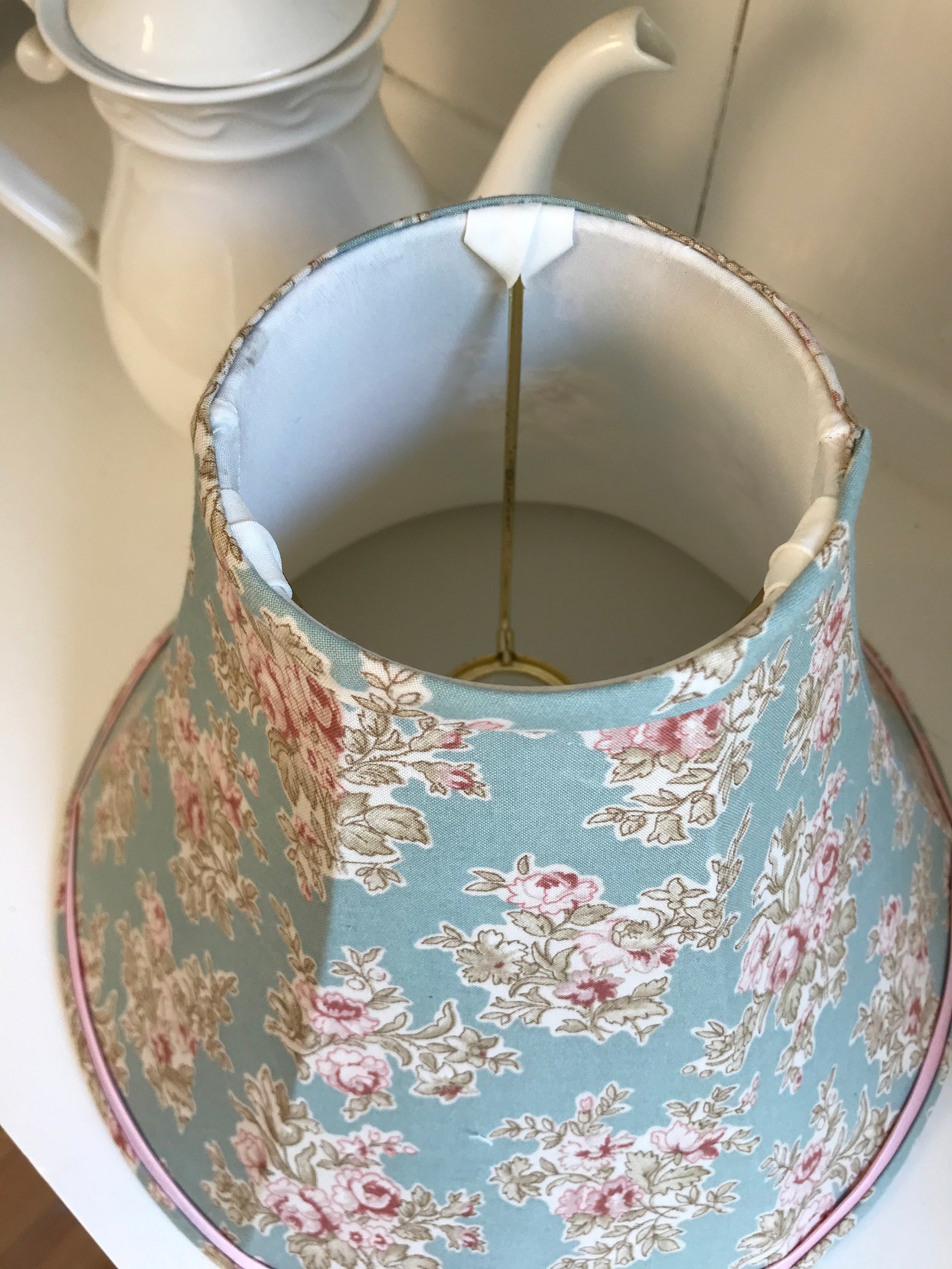 Shabby Chic Lamp Shade Eclectic Lamp Shade Floral Lamp | Etsy