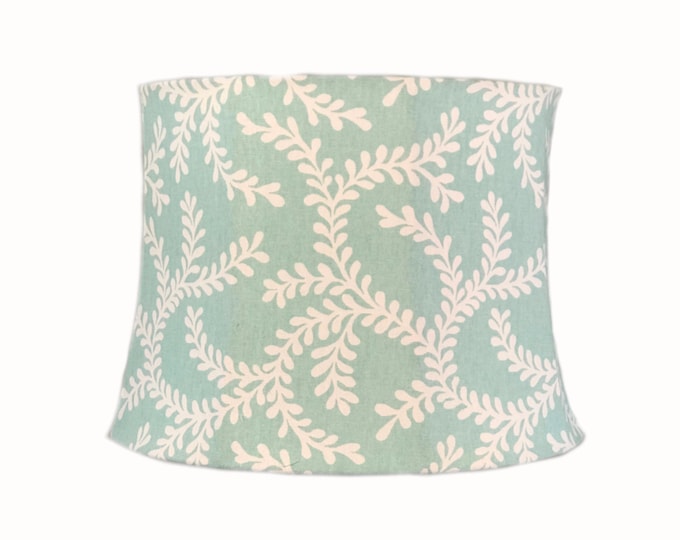 Aqua Lamp Shade, Coastal Lamp Shade, Eclectic Lamp Shade, Blue Lamp ...