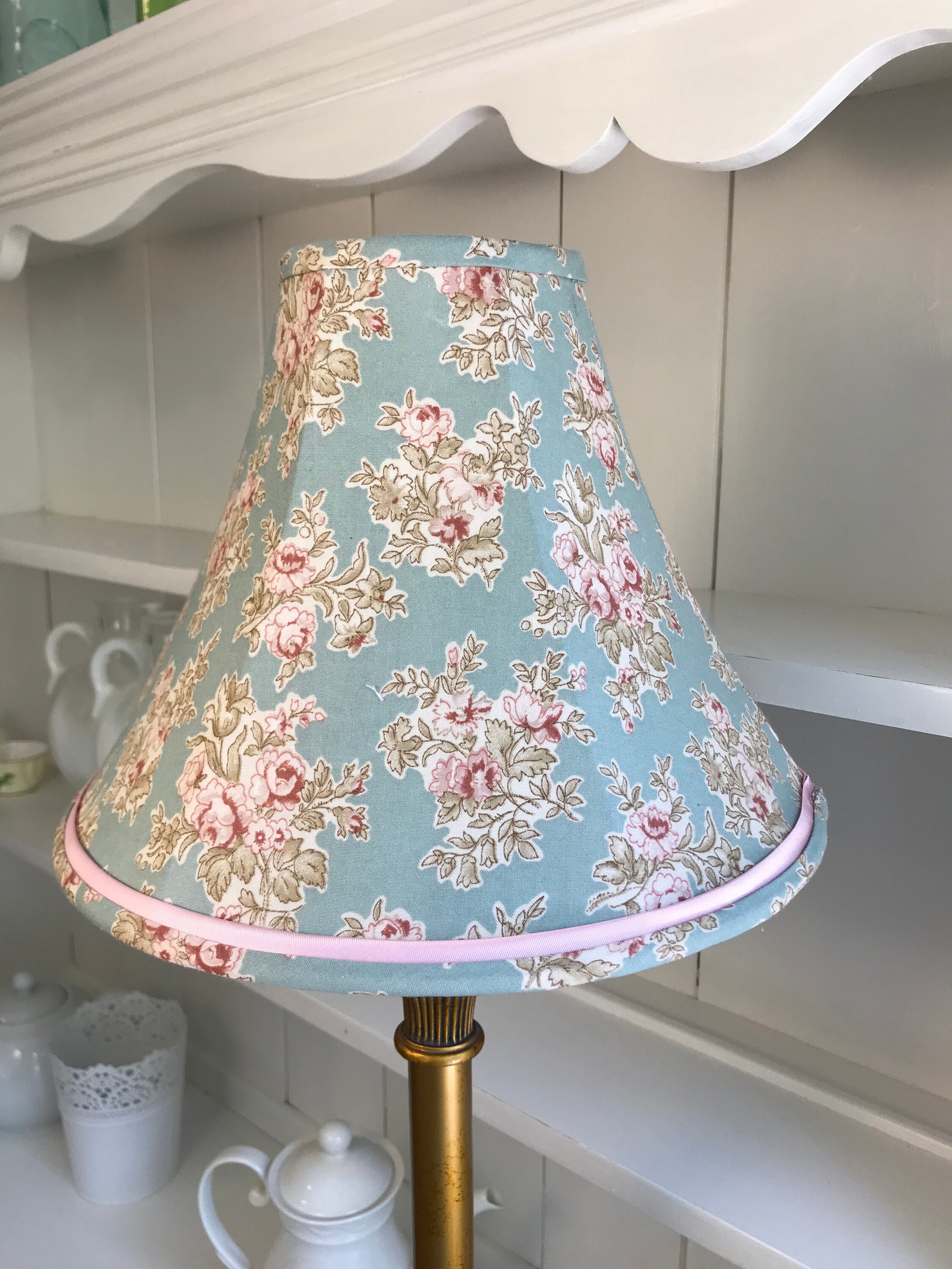 Shabby Chic Lamp Shade Eclectic Lamp Shade Floral Lamp | Etsy