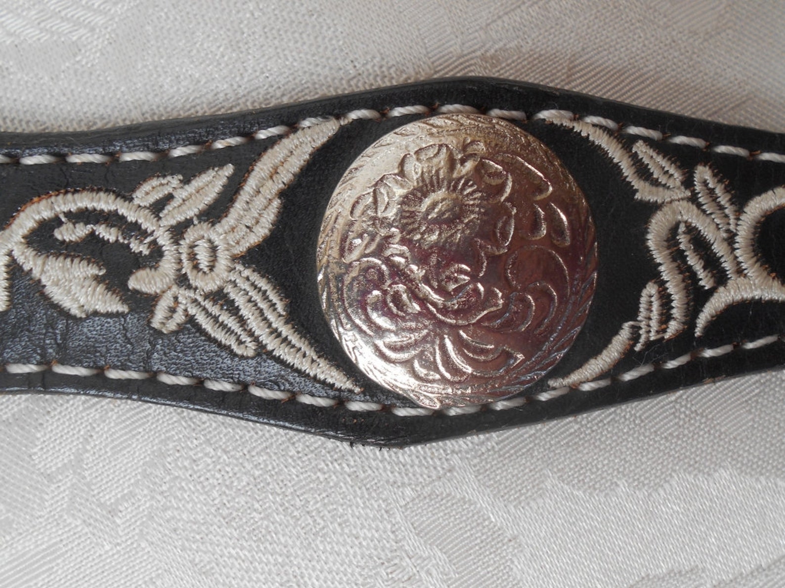 Mexican Piteado Charro Belt and Buckle - FREE SHIPPING - [#142 - DC ...