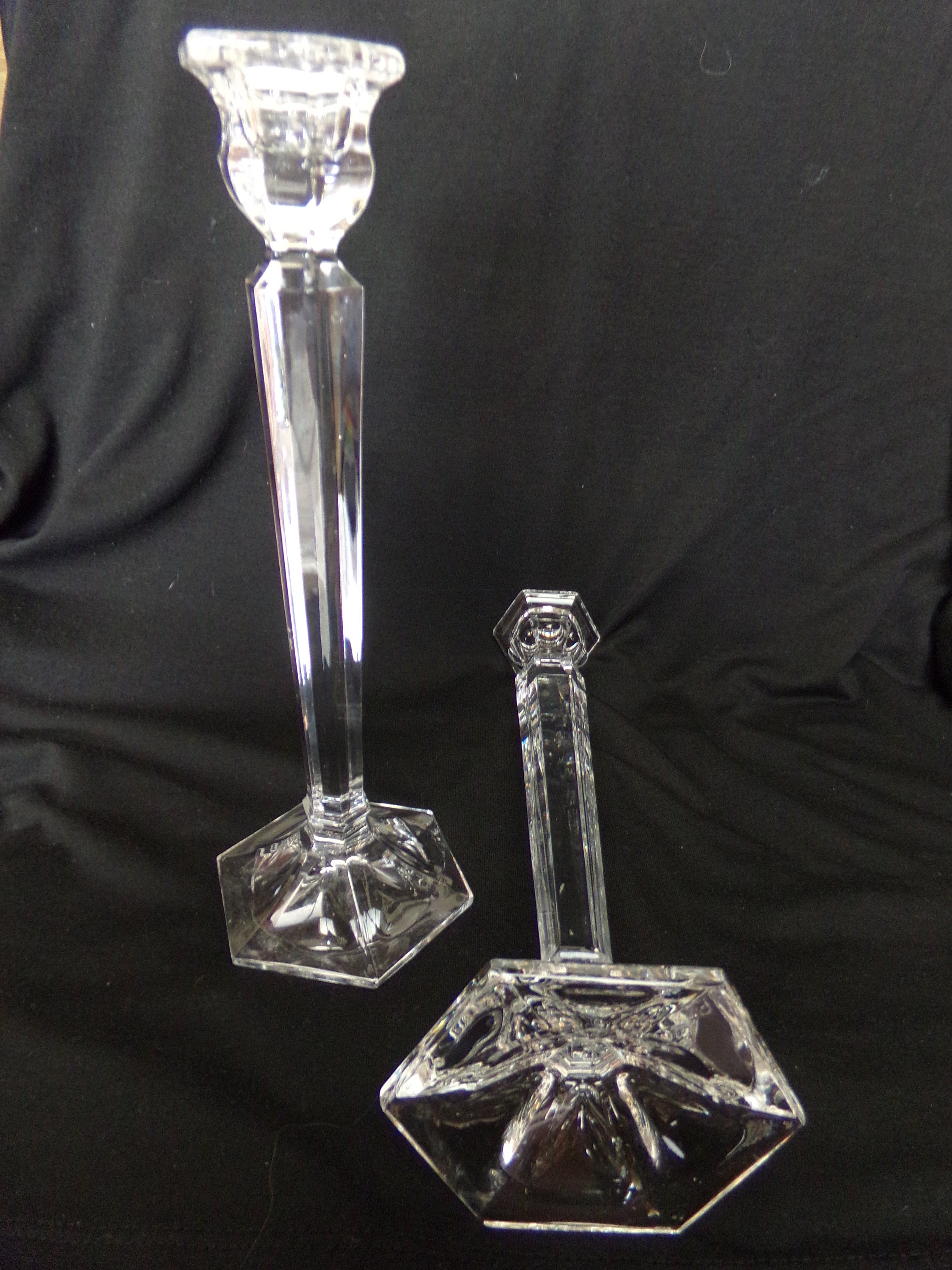 Vintage Lead Crystal Candle Sticks Par ENVÍO GRATIS 318 TB underbed ...