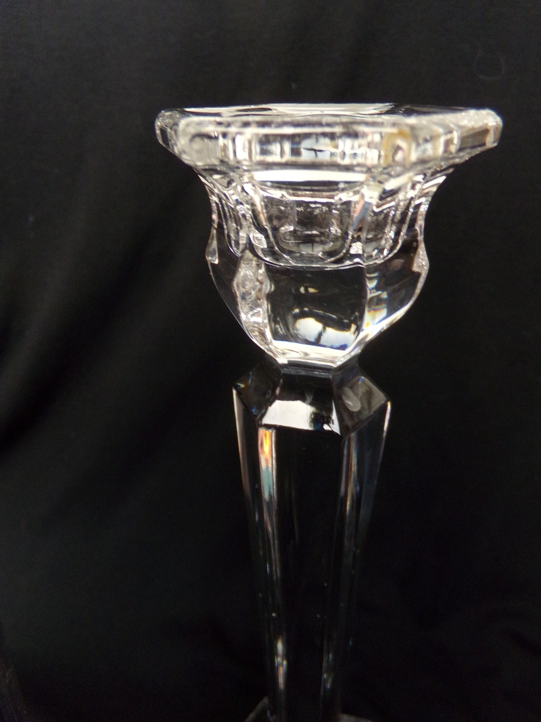 Vintage Lead Crystal Candle Sticks - Pair - FREE SHIPPING - [#318 TB ...