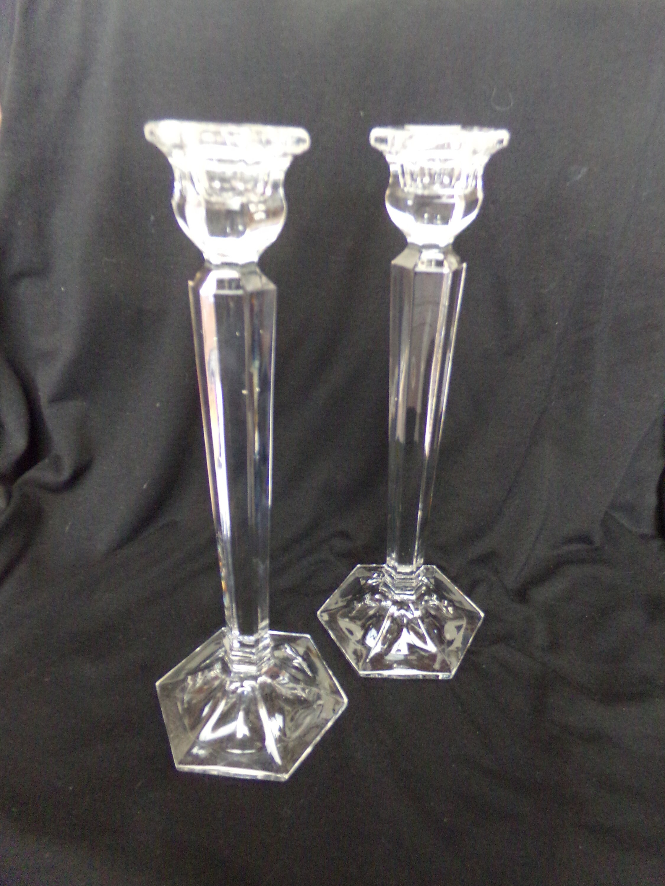 Vintage Lead Crystal Candle Sticks Par ENVÍO GRATIS 318 TB underbed ...