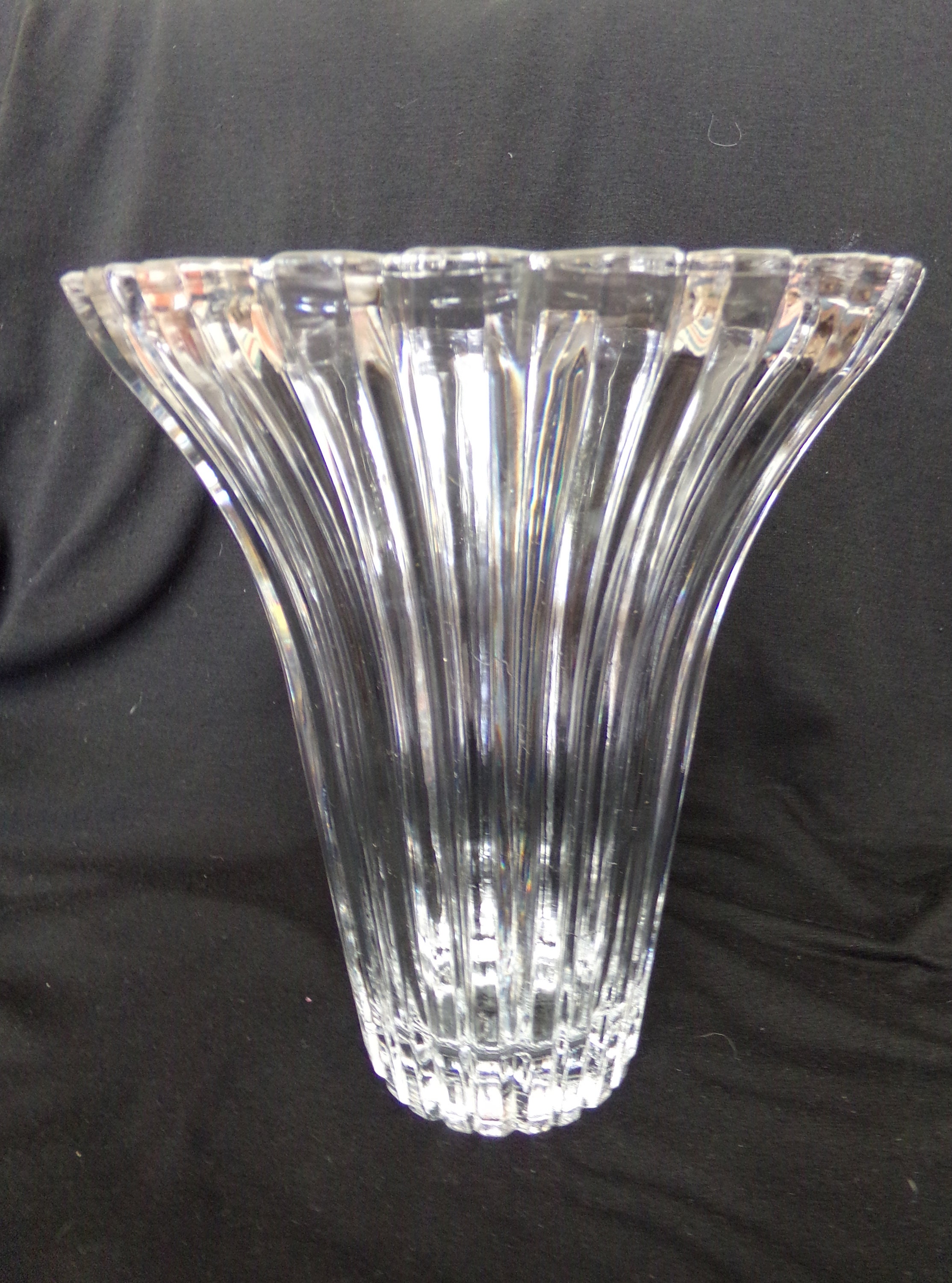 Vintage Lead Crystal Vase FREE SHIPPING 319 TB underbed - Etsy Nederland