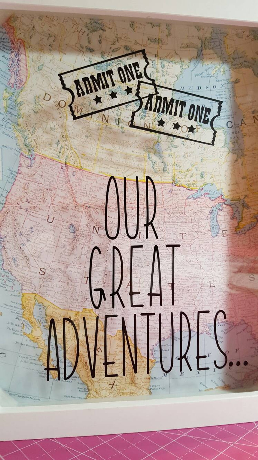 Keepsake Ticket Stub Shadow Box - Etsy