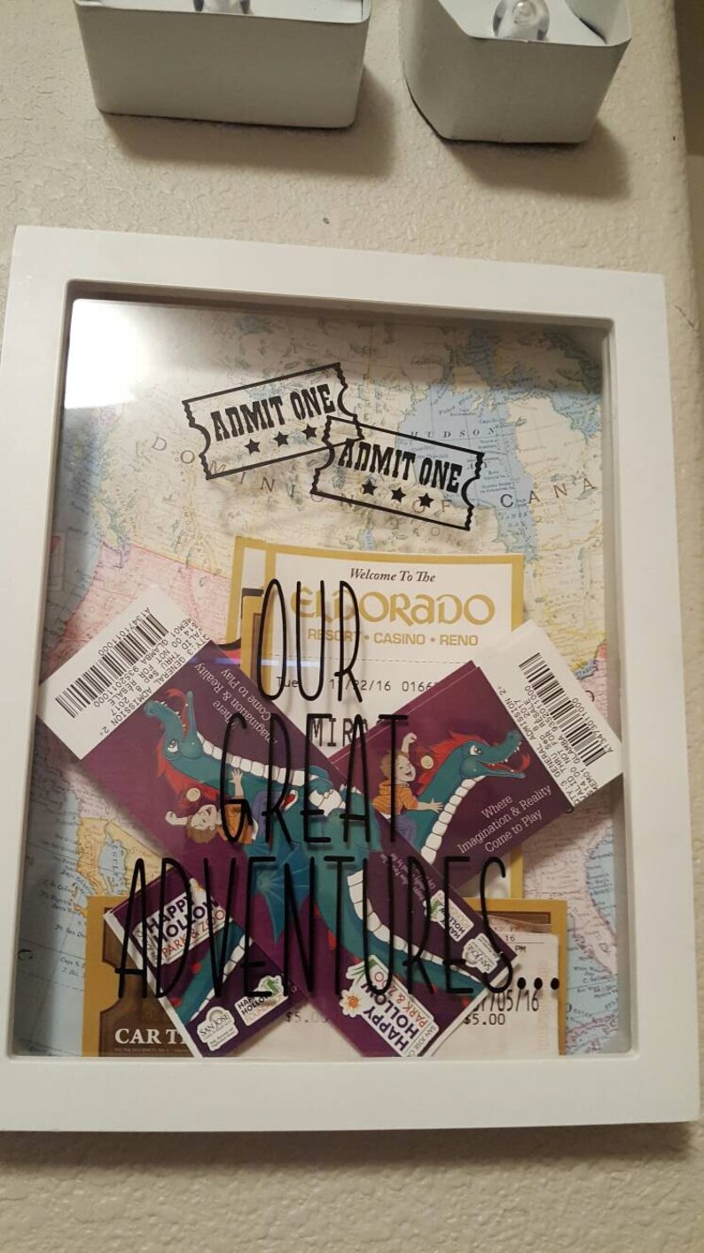 Keepsake Ticket Stub Shadow Box - Etsy