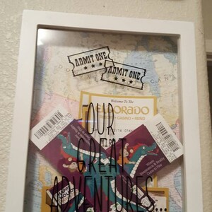 Keepsake Ticket Stub Shadow Box - Etsy