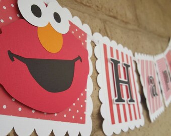 Elmo Party Banner - Etsy