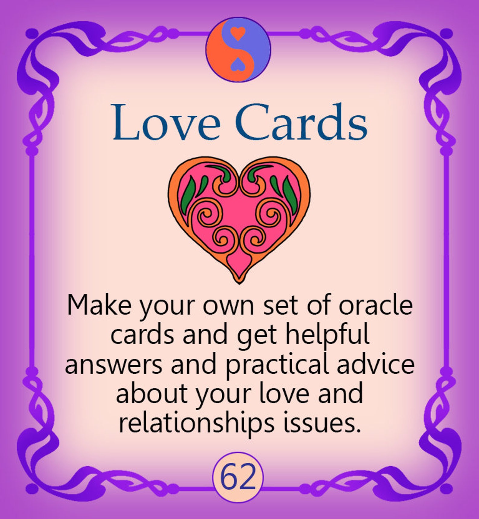 The Love Cards Make your set of oracle cards and get | Etsy