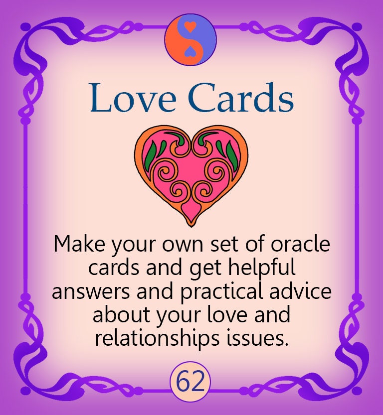 The Love Cards Make your set of oracle cards and get | Etsy