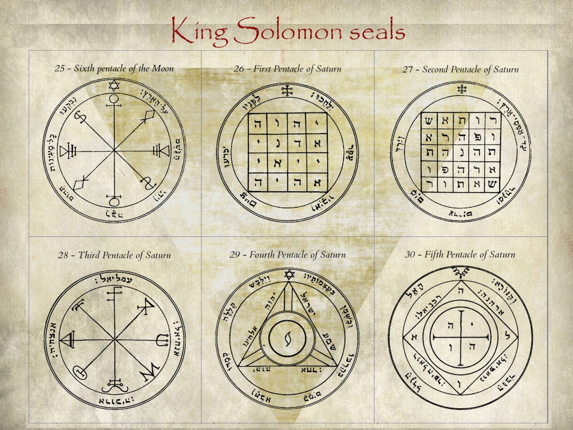 The King Solomon Seals Study and Practice Workbook Learn - Etsy