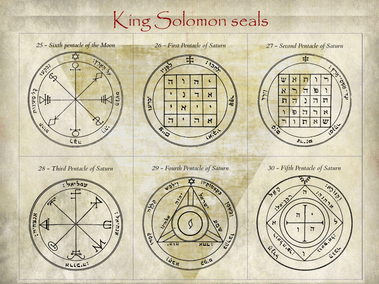 The King Solomon Seals Study and Practice Workbook Learn - Etsy