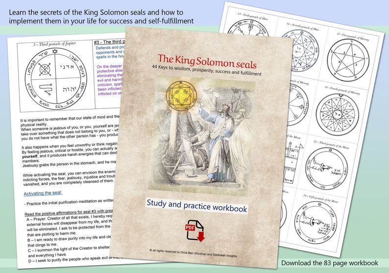 The King Solomon Seals - Study and Practice Workbook - Learn About the ...