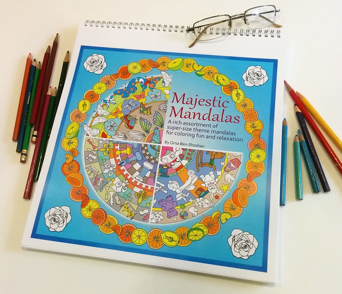 The Largest Mandala Coloring Book You Will Ever Find! Majestic Mandalas ...