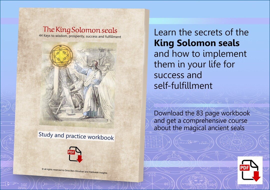 The King Solomon Seals - Study and Practice Workbook - Learn About the ...