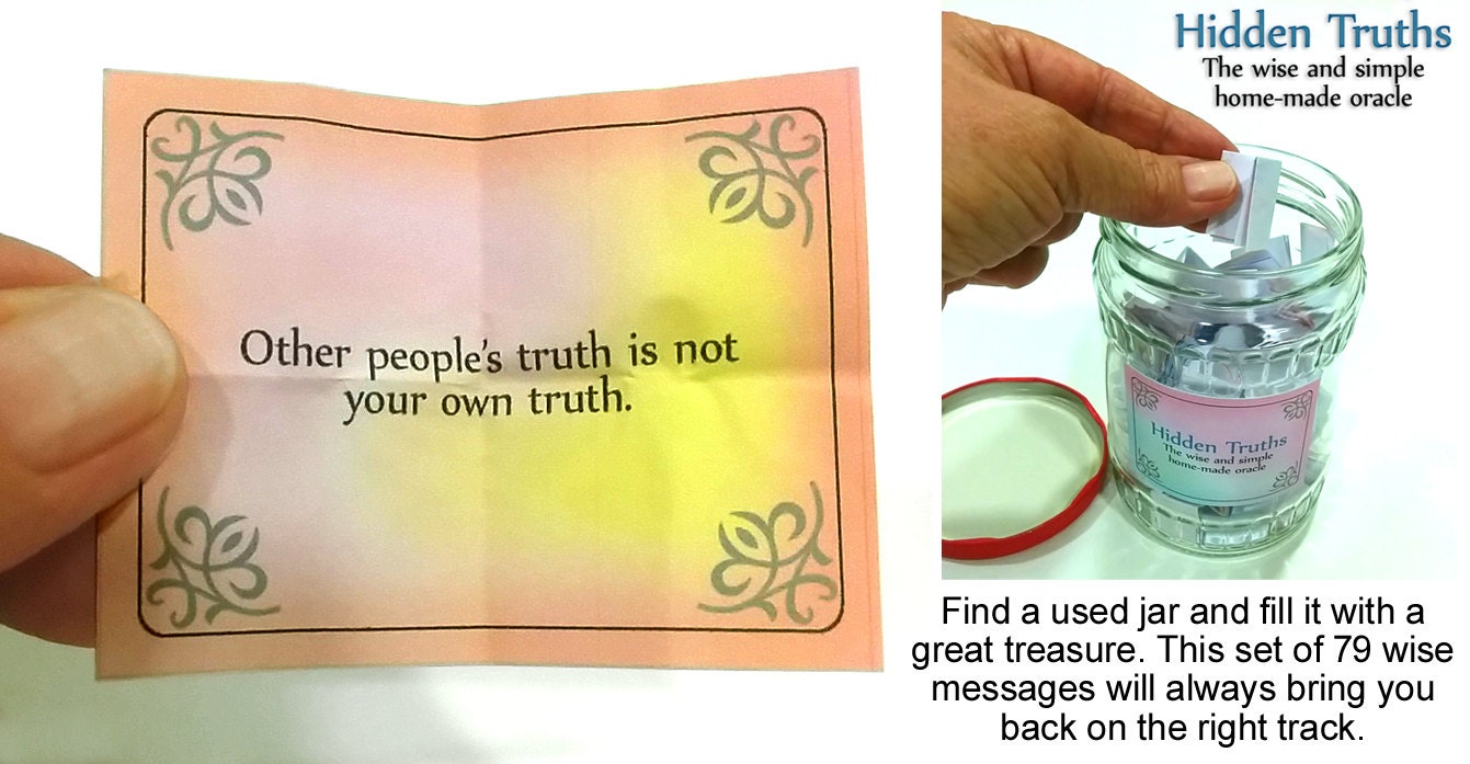 Hidden Truths the Wise and Simple Home-made Oracle Set - Etsy