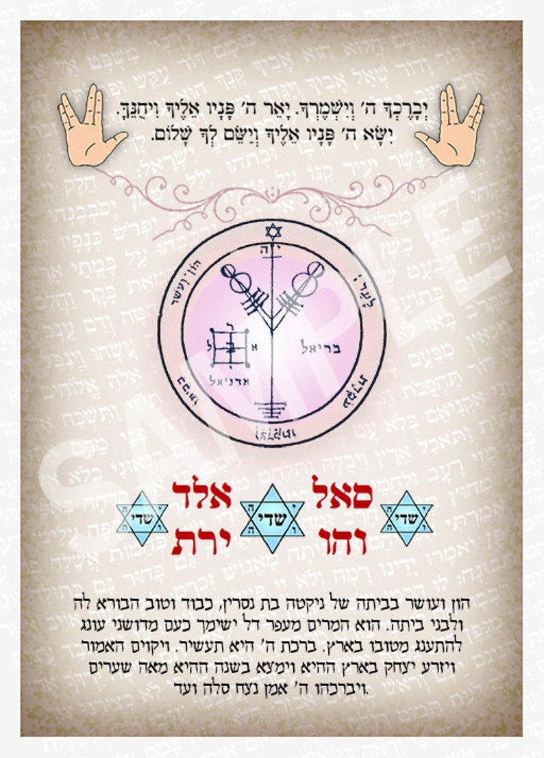 Personalized Kabbalah Amulet for Richness, Honor, Abundance and ...