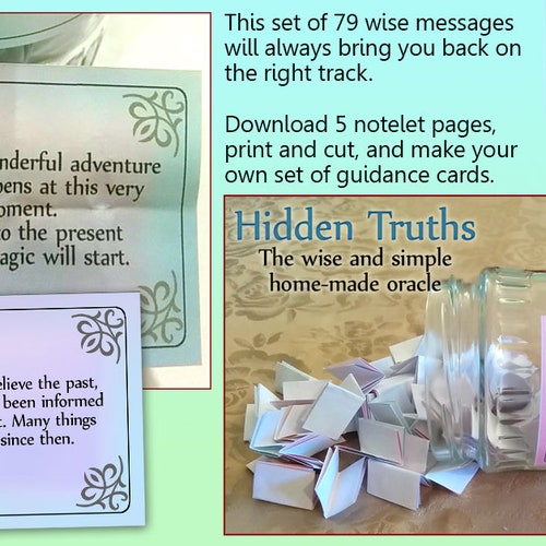 Hidden Truths the Wise and Simple Home-made Oracle Set - Etsy
