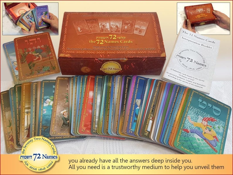 The 72 Names Cards - Insightful Kabbalah Cards for Self Guidance and ...