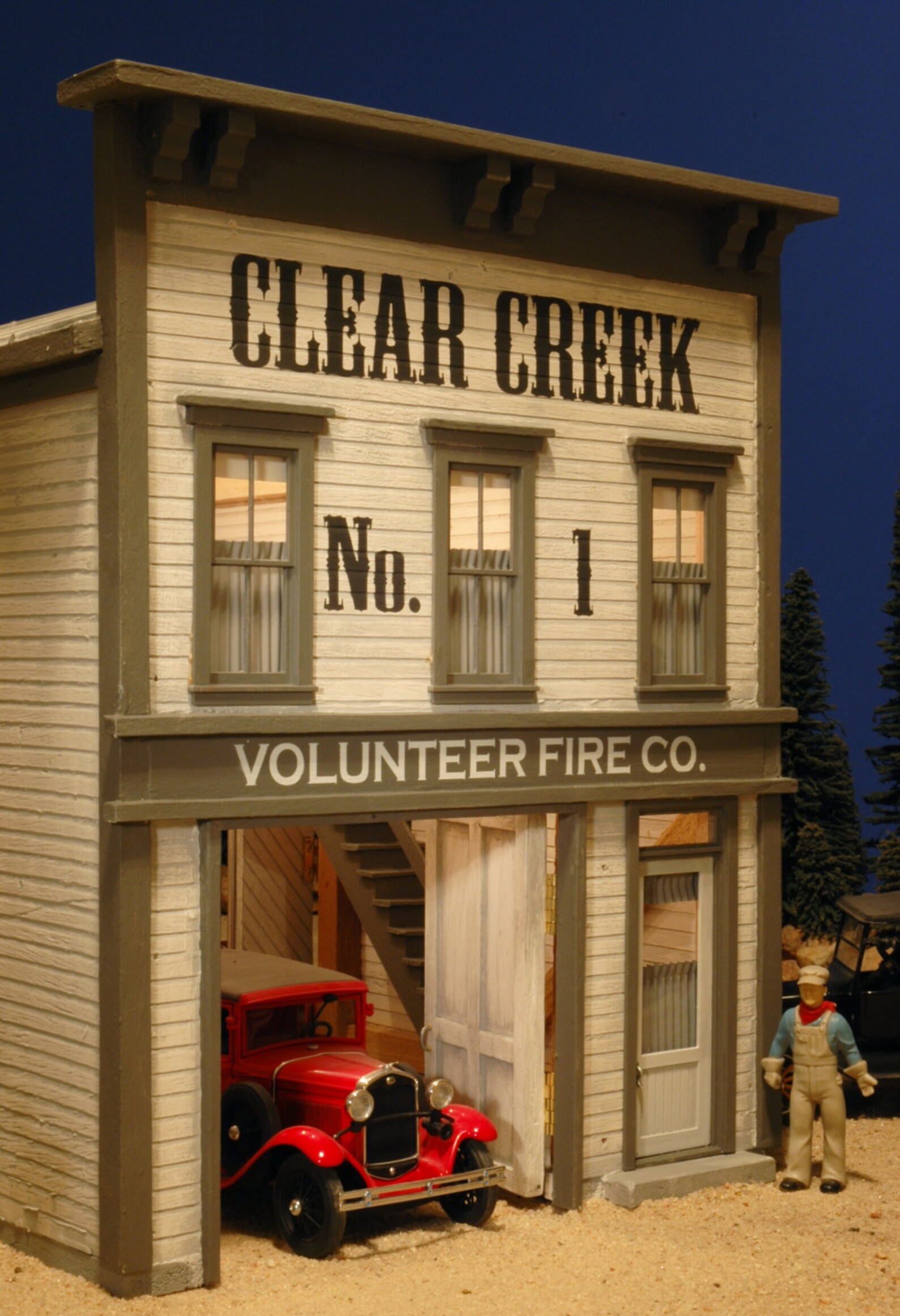 G SCALE FIREHOUSE Building 4usew Aristocraft LGB and Other 1/24 1/20.9 ...