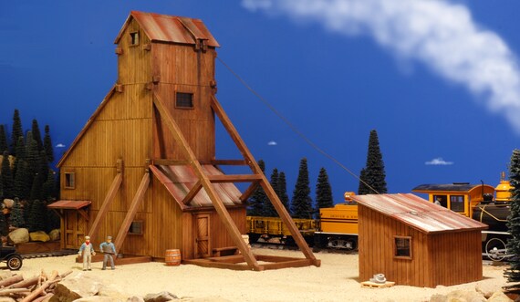 G Scale Mining Buildings UNPAINTED Quarry / Coal Mine Screening