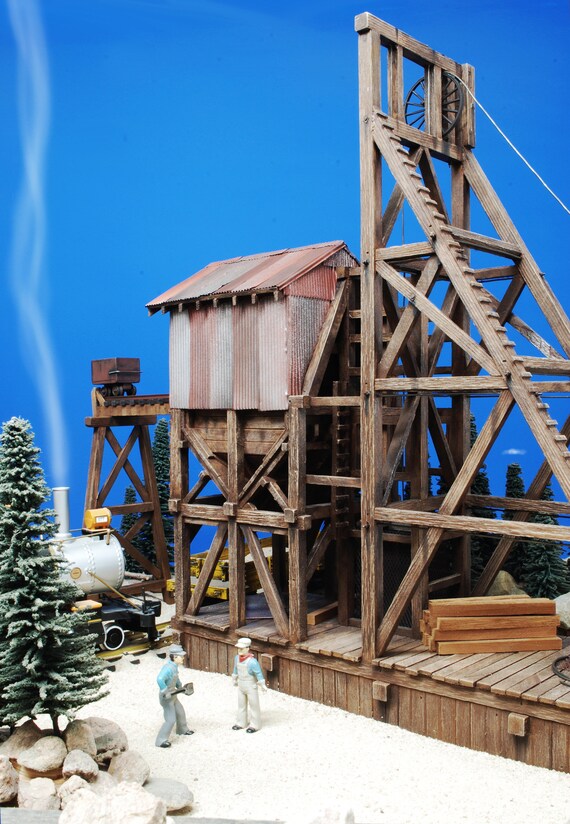 G Scale Mining Buildings UNPAINTED Quarry / Coal Mine Screening